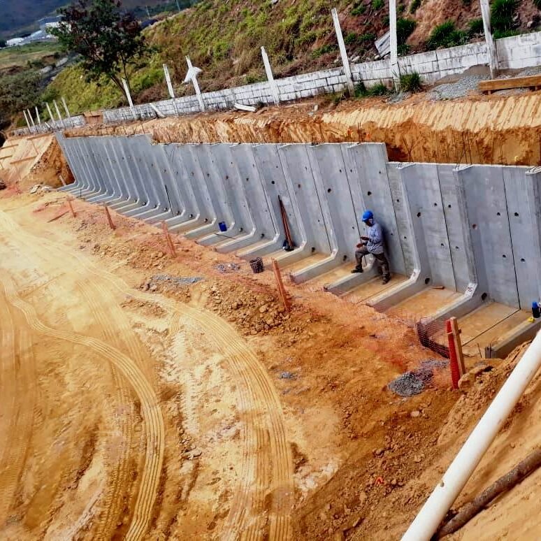 PROJETO EMCCAMP - MURO DE ARRIMO - Pré-Moldados Sampaio